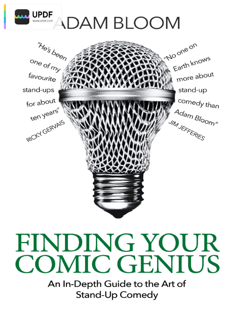 Bloom, Adam - Finding Your Comic Genius_ an in-Depth Guide to the Art ...