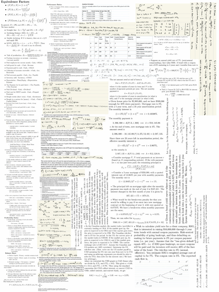 Final Cheat Sheet-Recovered | PDF