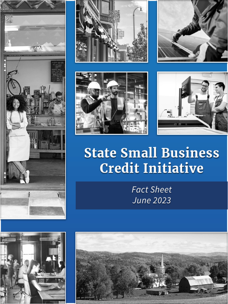 State Small Business Credit Initiative SSBCI Fact Sheet | PDF | Finance ...