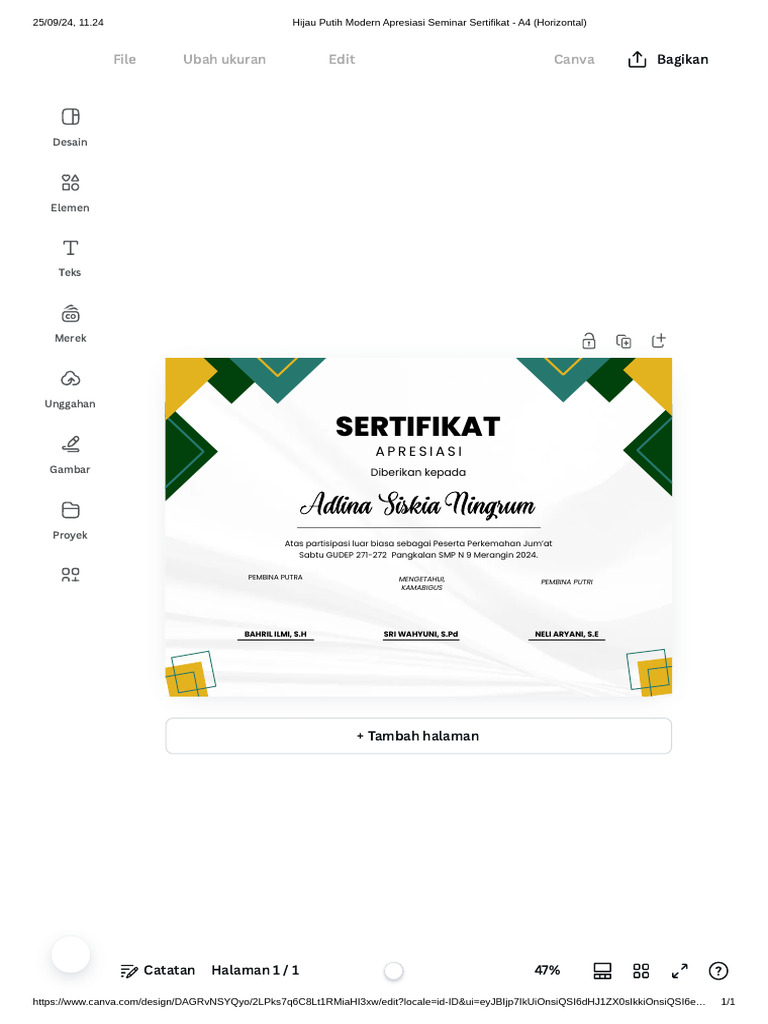 Sertifikat | PDF