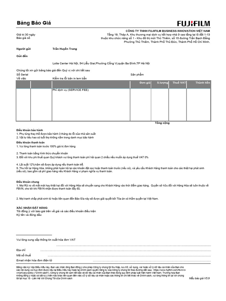 FBVN Quotation FOODY CORPORATION 27dec24 | PDF