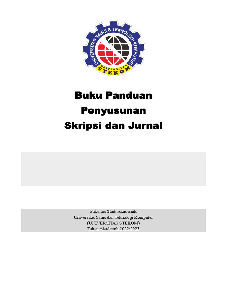Buku Panduan Skripsi dan Jurnal vDes2022 | PDF