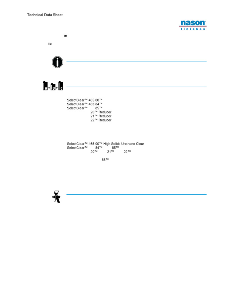 Nasons Clear NSN TDS 465 00 Eng | PDF | Industrial Processes | Materials