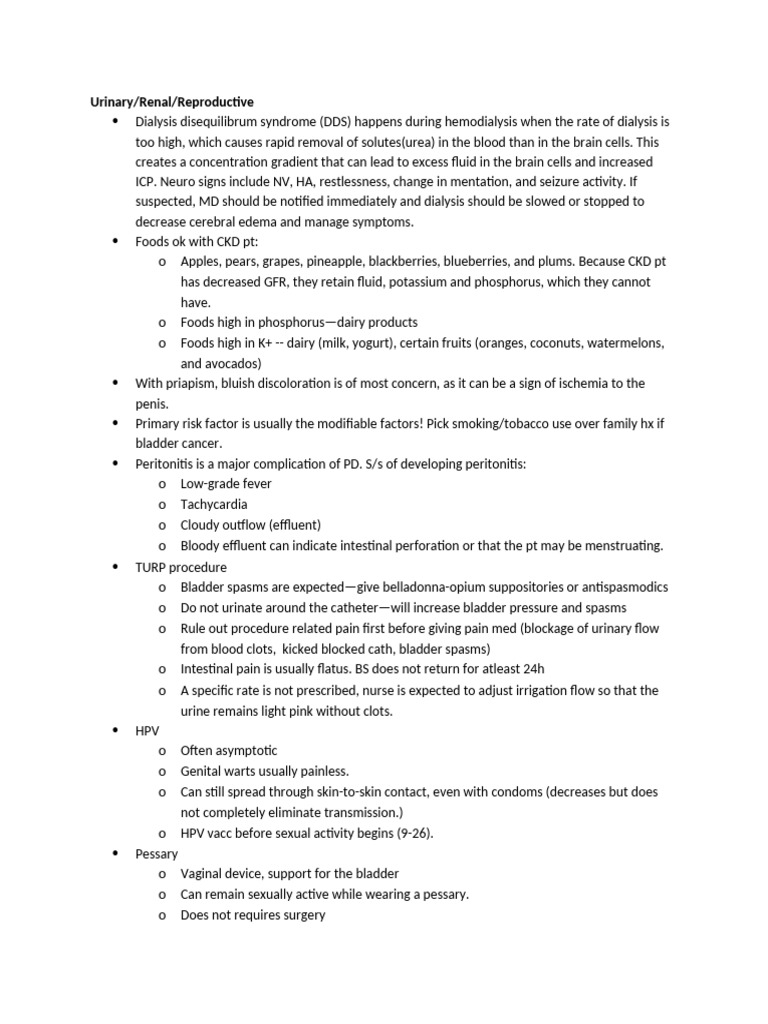 Urinary, Renal, Repro | PDF | Urinary System | Kidney