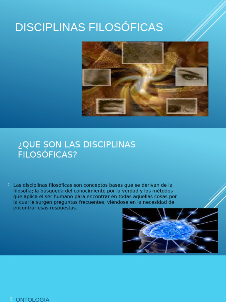Disciplinas filosóficas | PDF | Metafísica | Comprensión