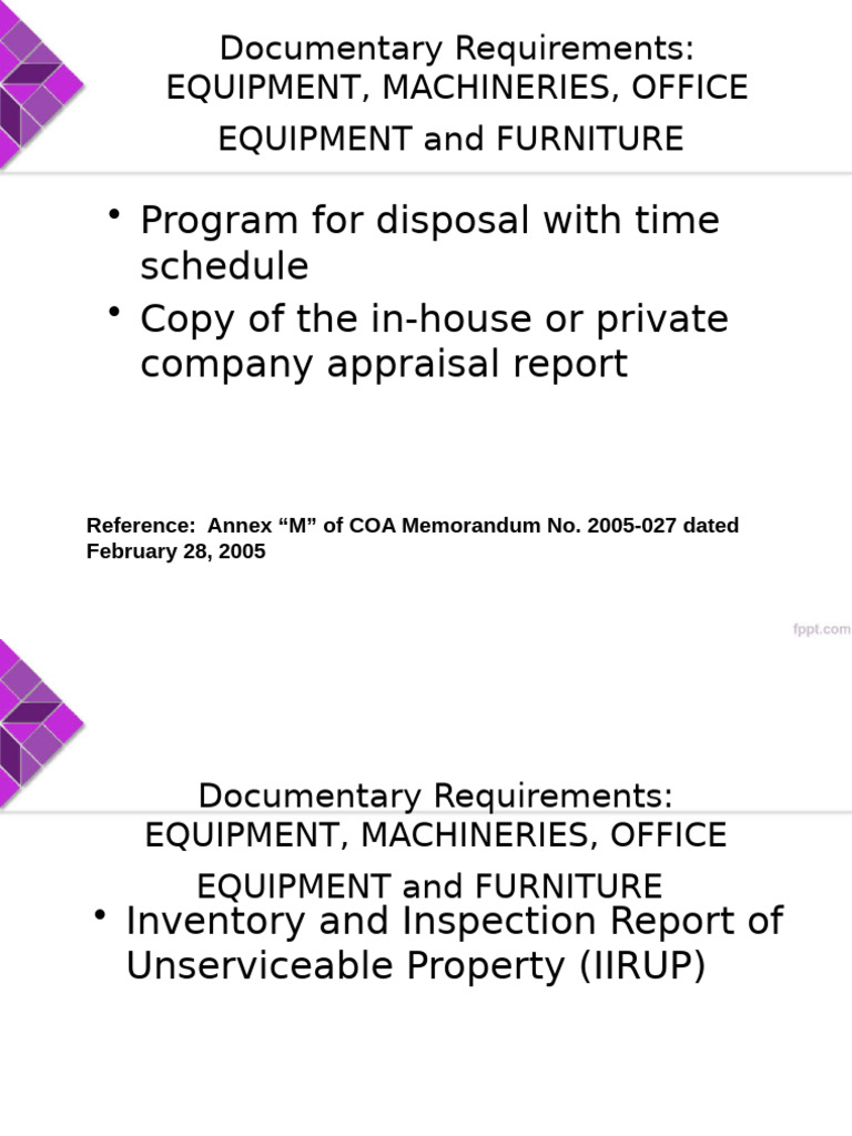 Documentary Requirements for Equipment | PDF | Aviation | Ships
