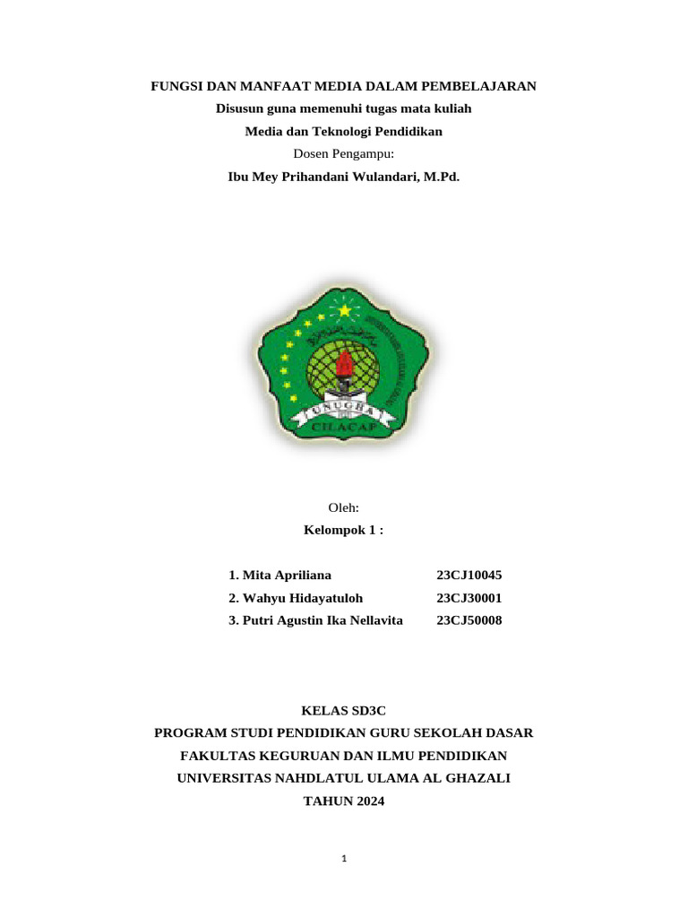 3 - Kelompok 1 (Wahyu Hidayatuloh, Mita Apriliana, Dan Putri Agustin ...