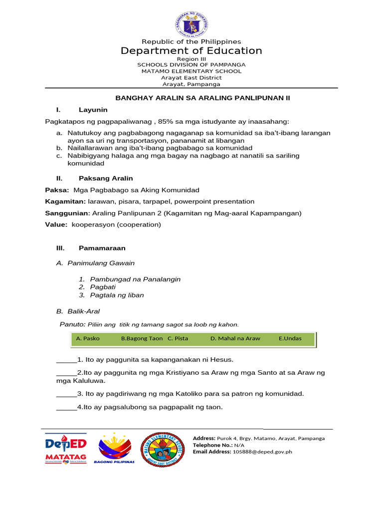 Aral Pan | PDF