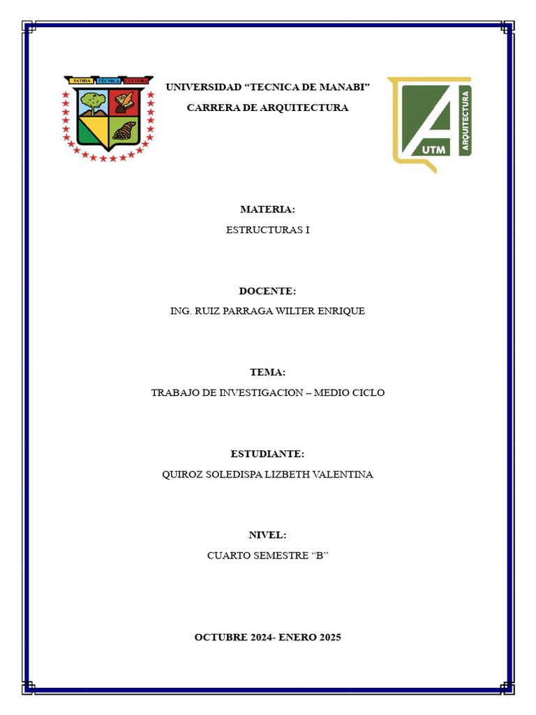 Trabajo Investigativo Estructuras I | PDF