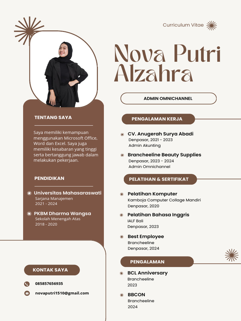 CV Baru Nova | PDF