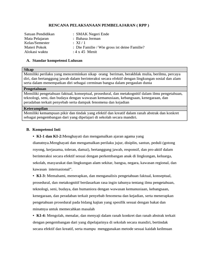 Rpp wie gross ist deine familie 1 ( sprechen ) fix | PDF