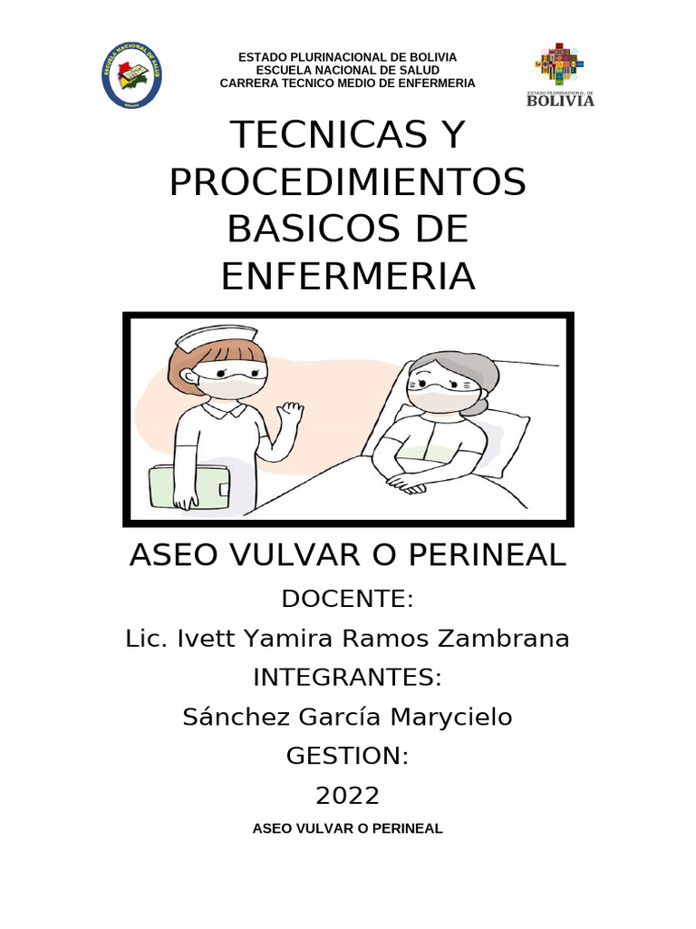 Aseo Perineal y Vulvar MSG | PDF | Higiene | Lavado de manos