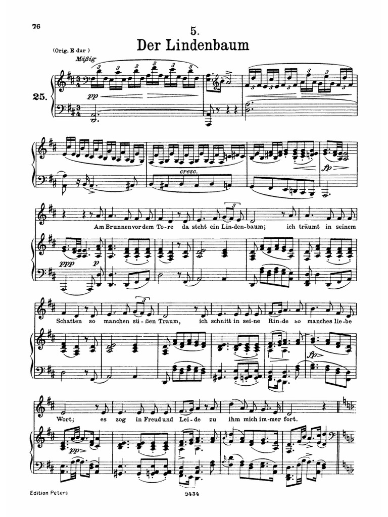 Der Lindenbaum | PDF