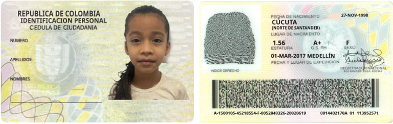 Cedula Colombiana Editable | PDF