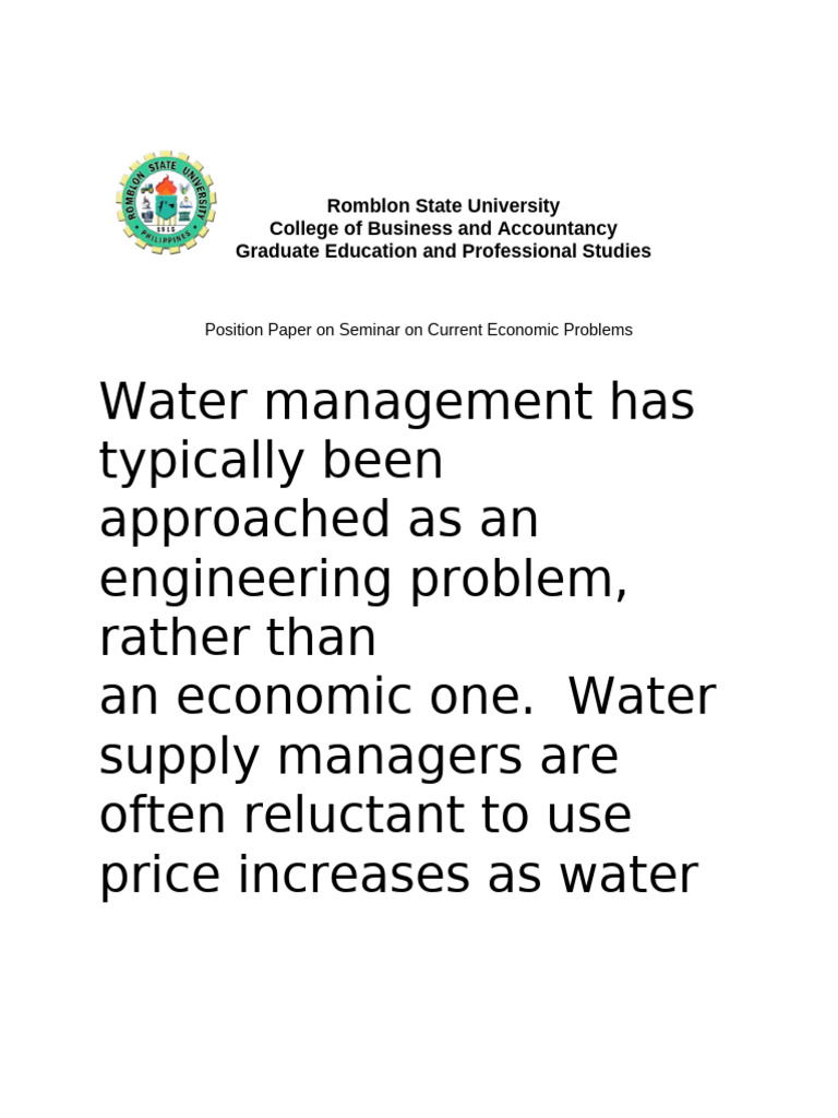 Position Paper 5 | PDF | Economics | Economic Surplus
