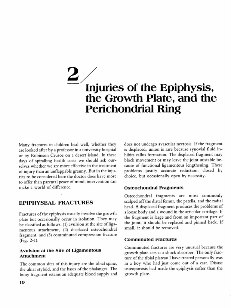 Epiphysis, Growth Plate, FX NIÑOS. | PDF | Bone | Ankle