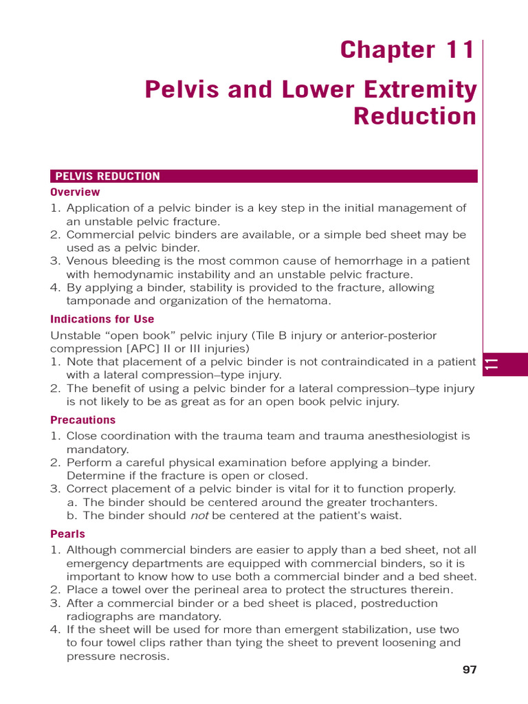 Pelvis and Lower Extremity Reduction | PDF | Anatomical Terms Of Motion ...