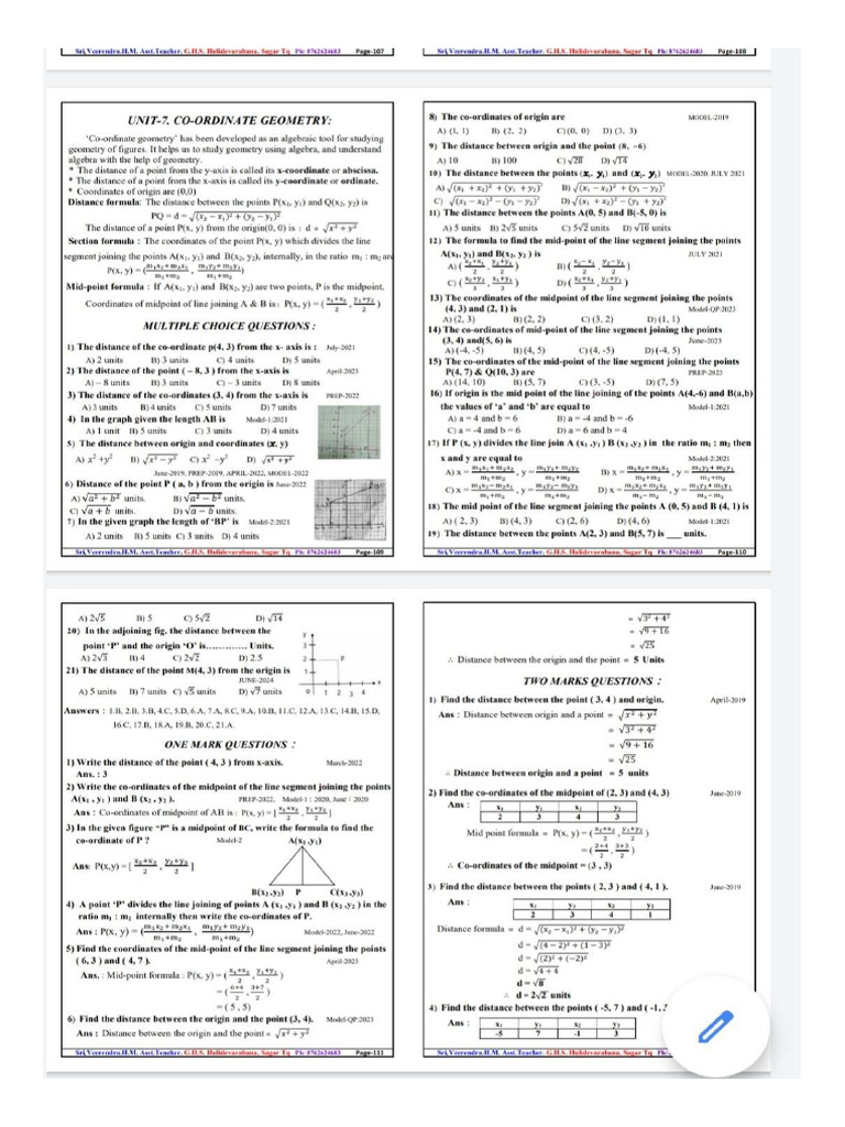 COORDINATE GEOMETRY 2 | PDF