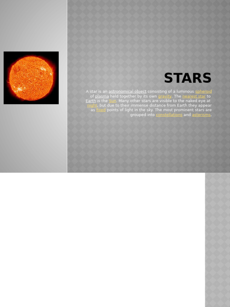 Stars | PDF | Stars | Redshift