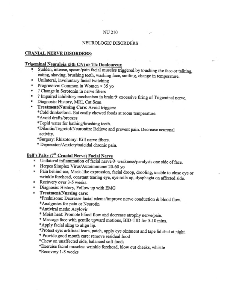 Chronic Neuro Conditions | PDF