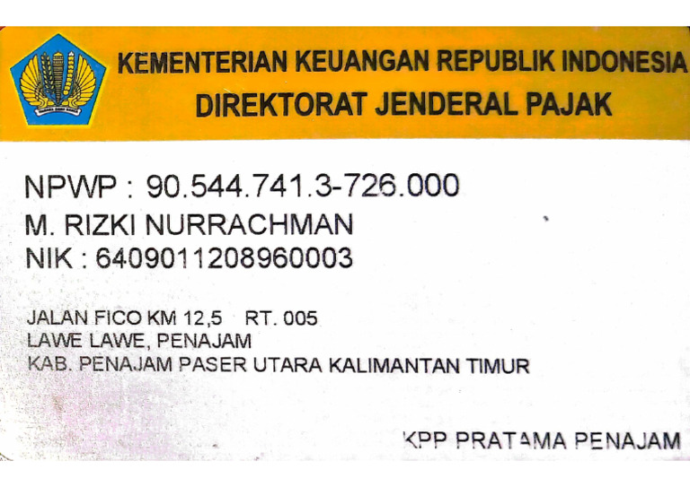 NPWP | PDF