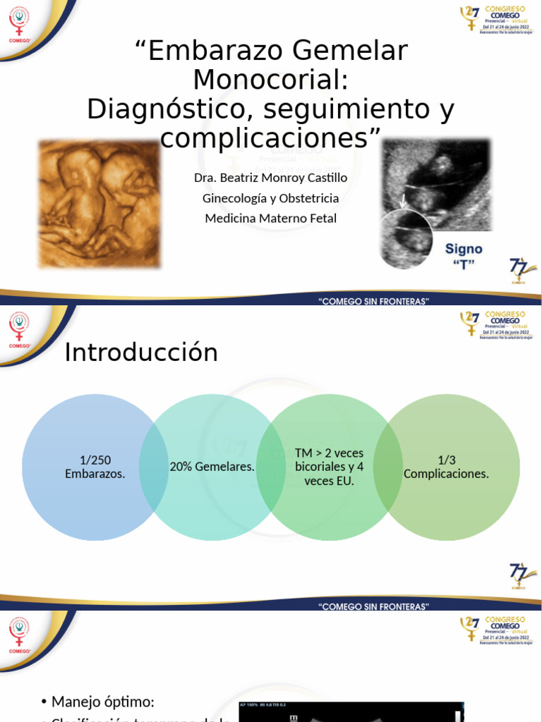 Embarazo Gemelar Monocorial | PDF | Feto | El embarazo