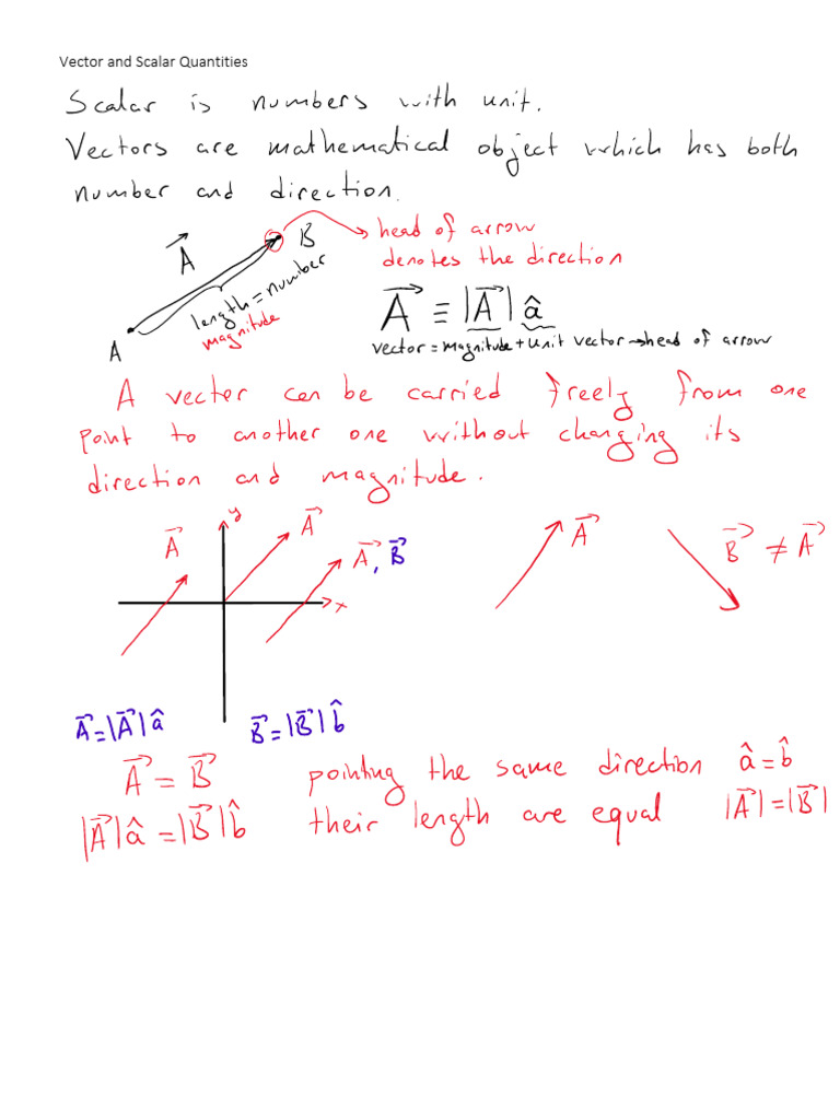 Vectors Scalars Vectors 2 2 | PDF