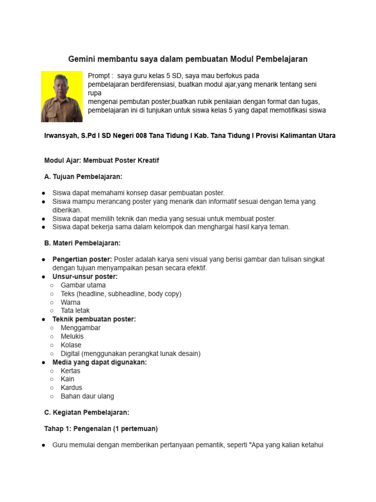 saya guru kelas 5 SD, saya mau berfokus pada_pemb... | PDF