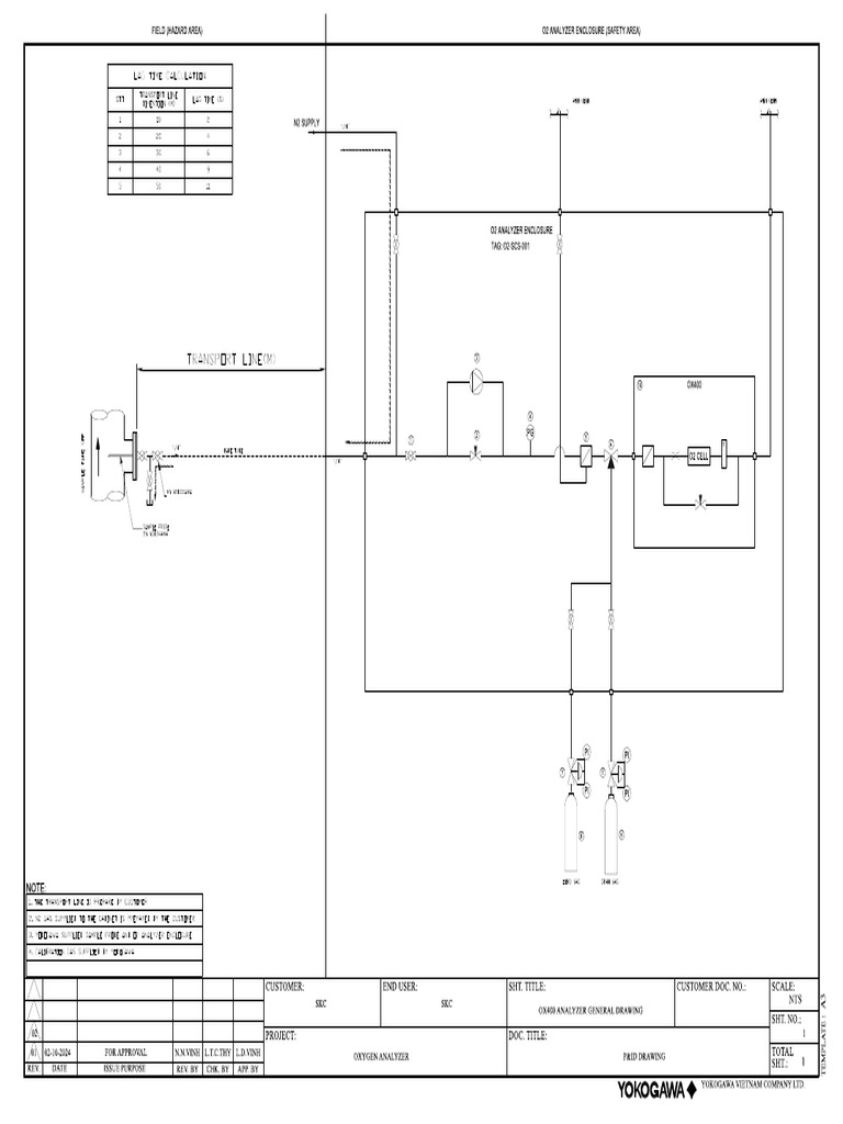 O2 Analyzer General Drawing - Rev1 | PDF
