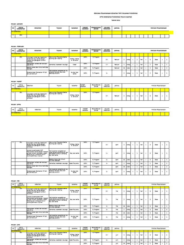 RPK Bulanan 2024 | PDF