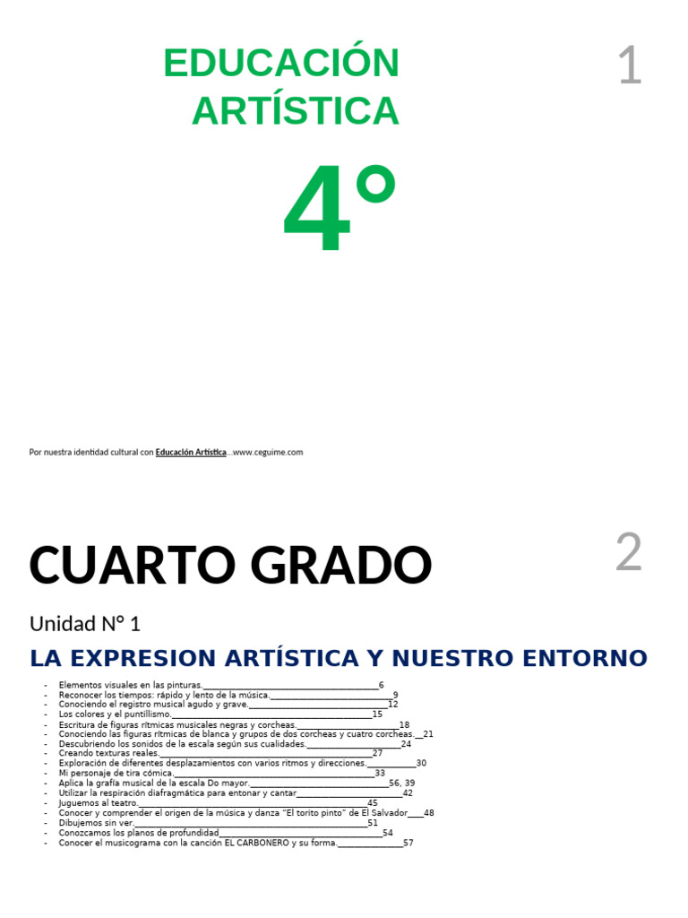 Artistica Cuarto | PDF | Educación en artes visuales | Pinturas