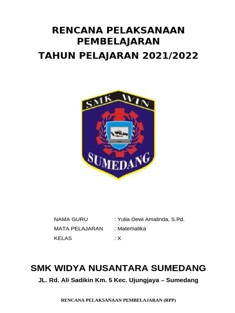 RPP MTK X SPLDV | PDF