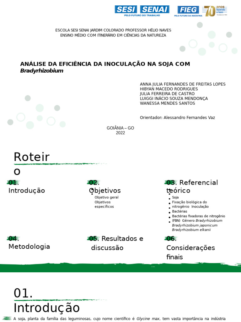 Ppt Apresentação TCC | PDF | Soja | Bactérias