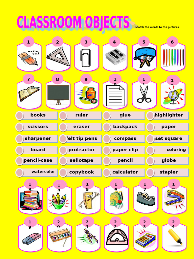 classroom objects | PDF