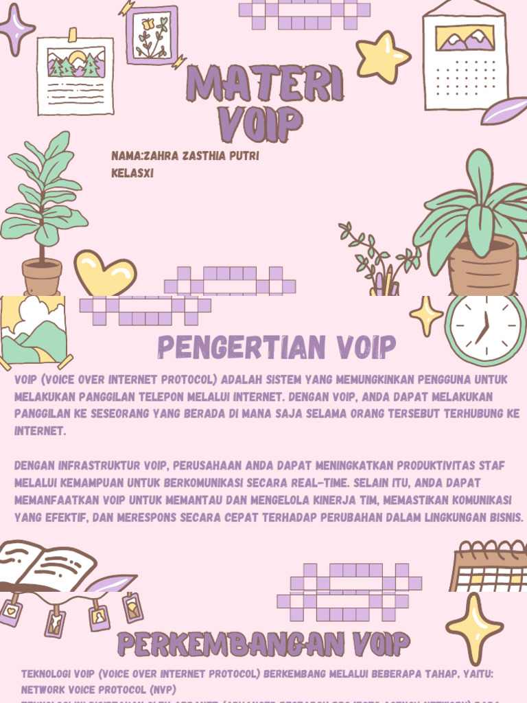 Mulai dari diri materi VoIP by zahra zasthia putri | PDF