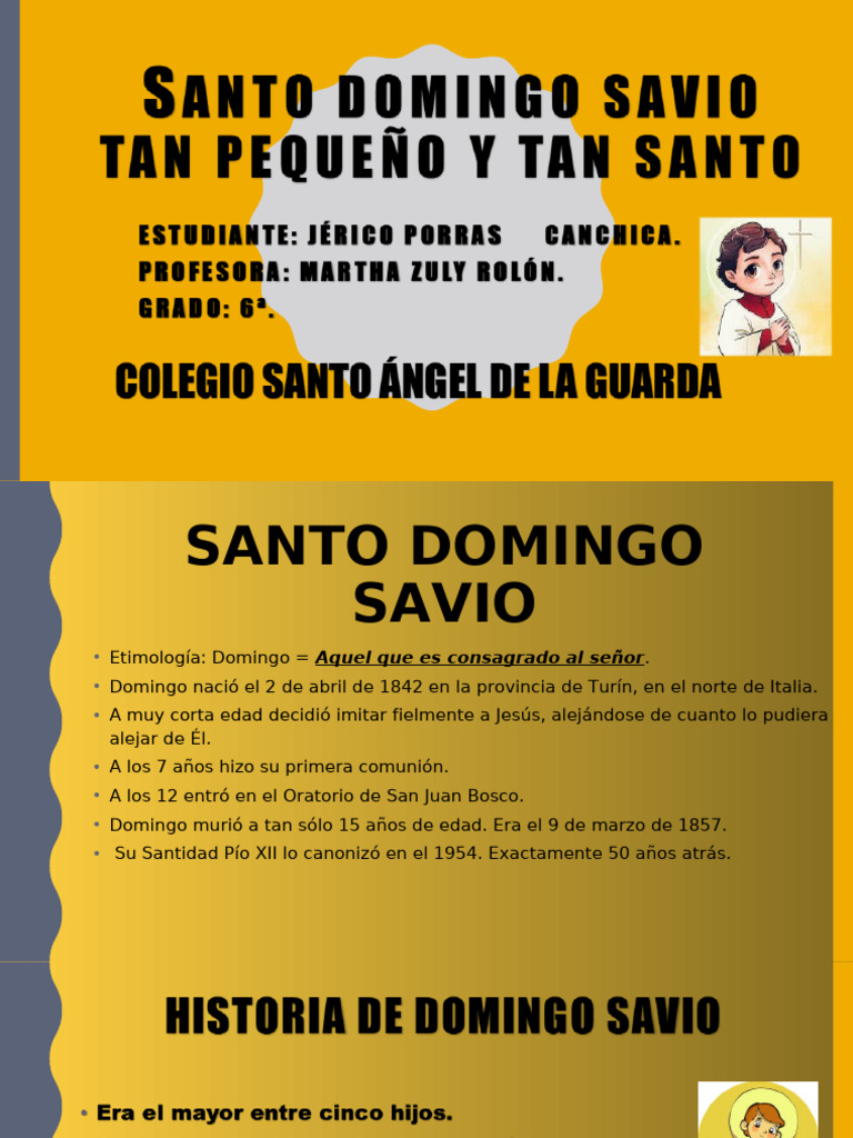 Domingo Savio | PDF
