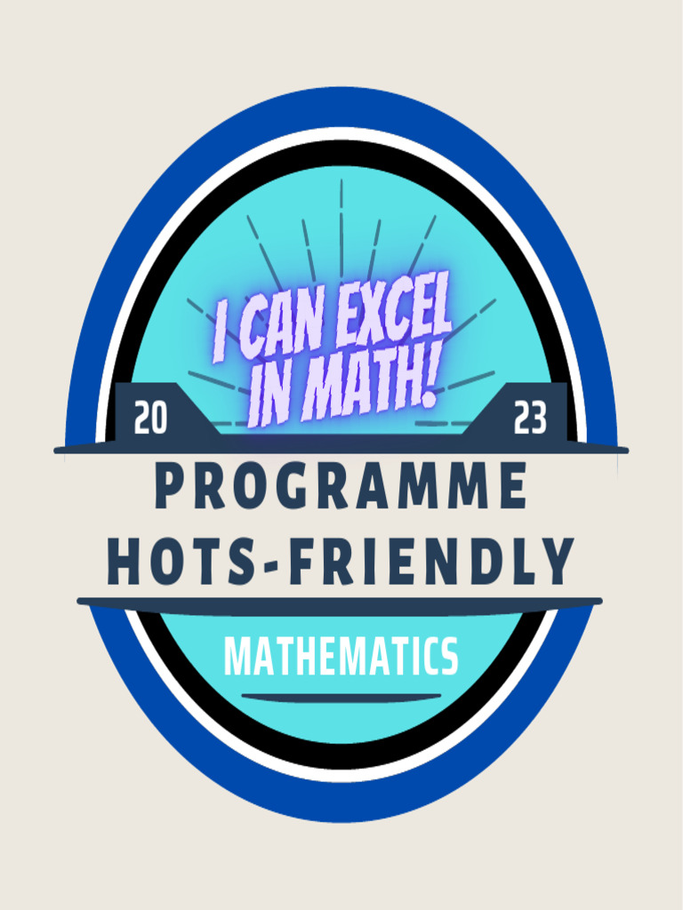 Programme Hots-Friendly: Mathematics | PDF
