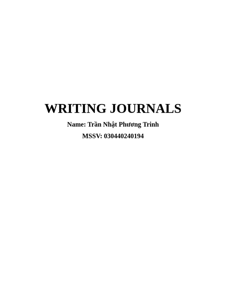 Writing Journals | PDF | Courage