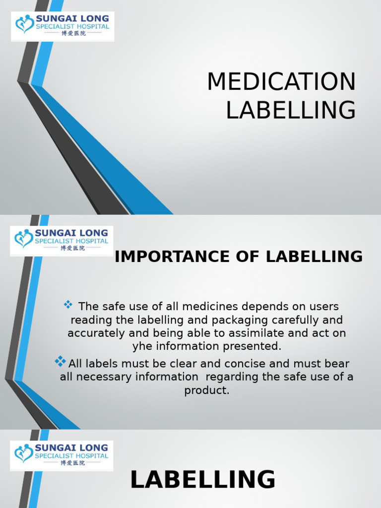 Medication Labelling | PDF