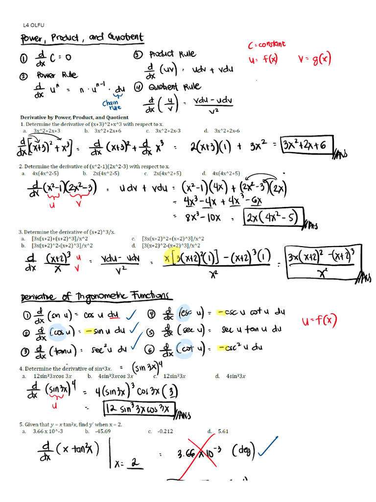 Differential Calculus | PDF