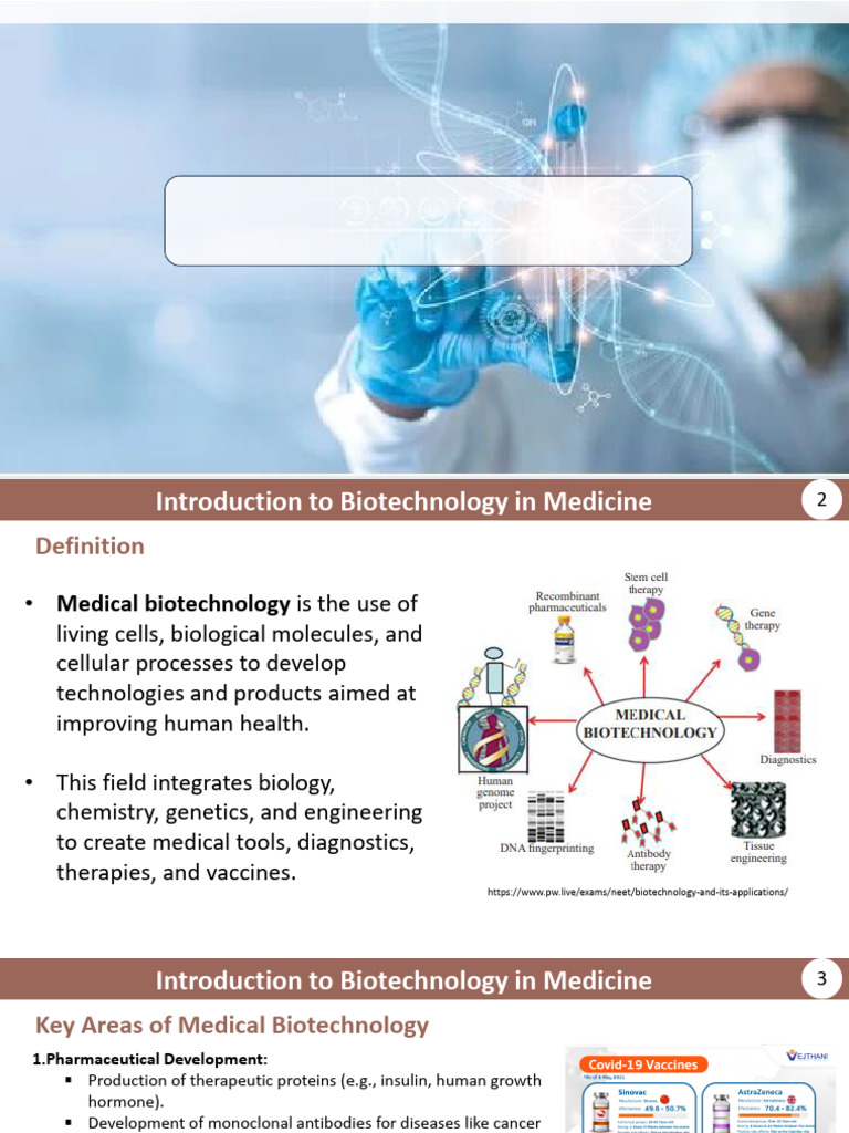 Biotechnology in Medical Applications-1 | PDF | Gene Therapy | Dna ...