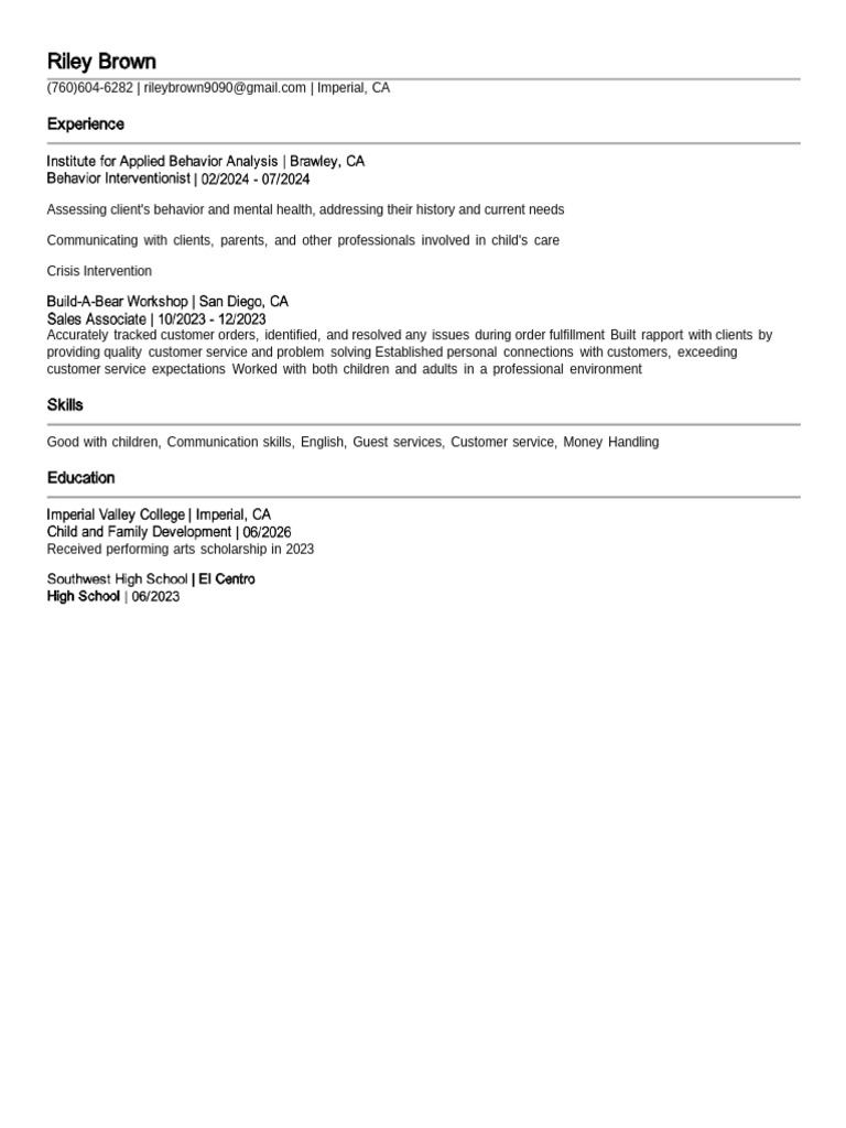 Riley_Brown_Resume | PDF
