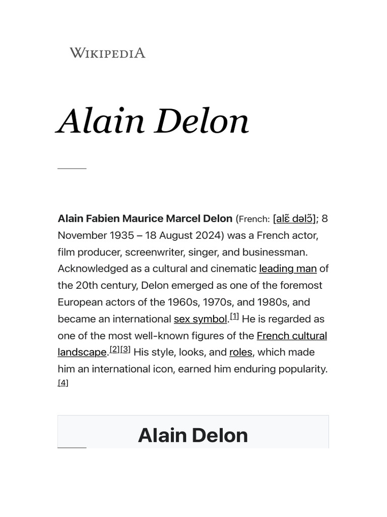 Alain Delon | PDF
