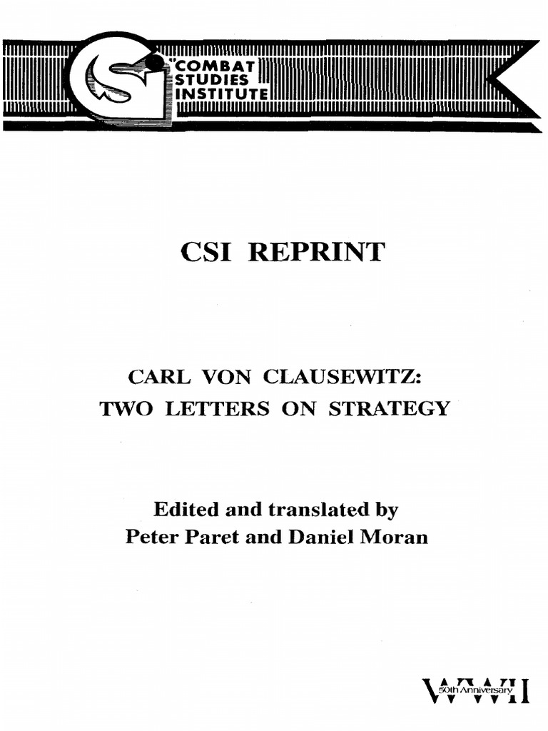 Clausewitz's Strategic Letters | PDF | Kingdom Of Prussia