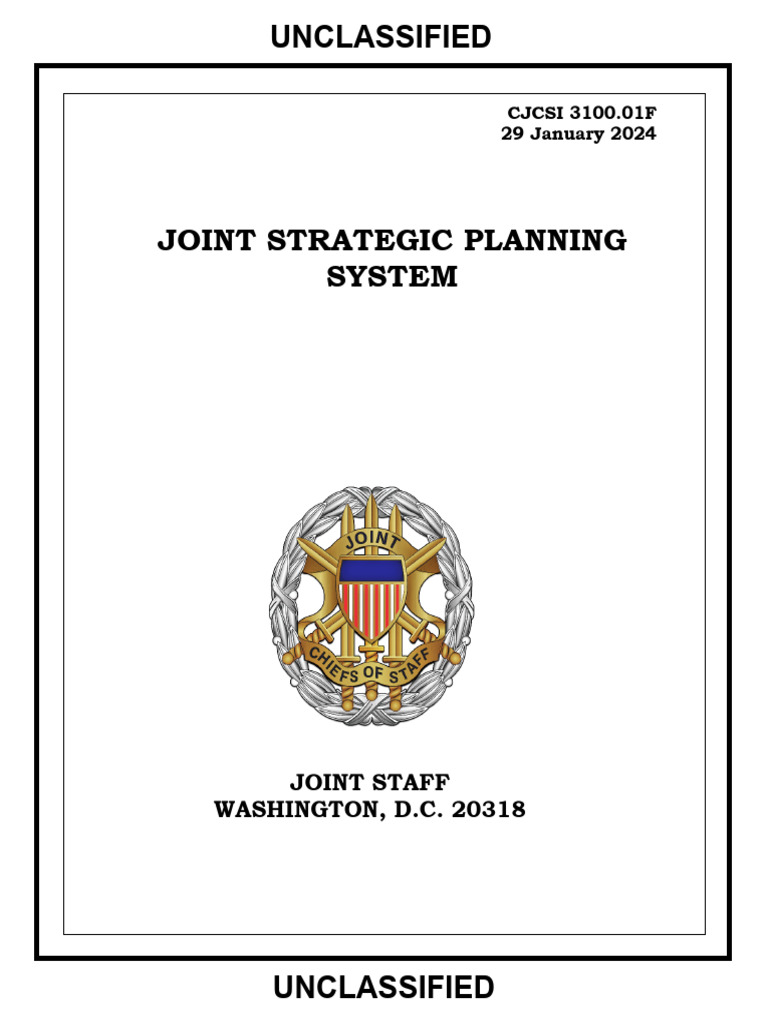 AY25 GC6502-02 Reading 4 - CJCSI 3100.01F - Joint Planning System | PDF ...