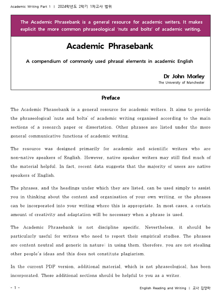 Academic Writing Part 1 | PDF