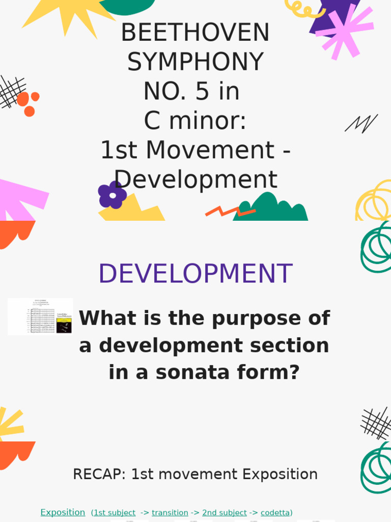 (1st MVT - Development) Beethoven Symphony No. 5 | PDF | Pitch (Music ...