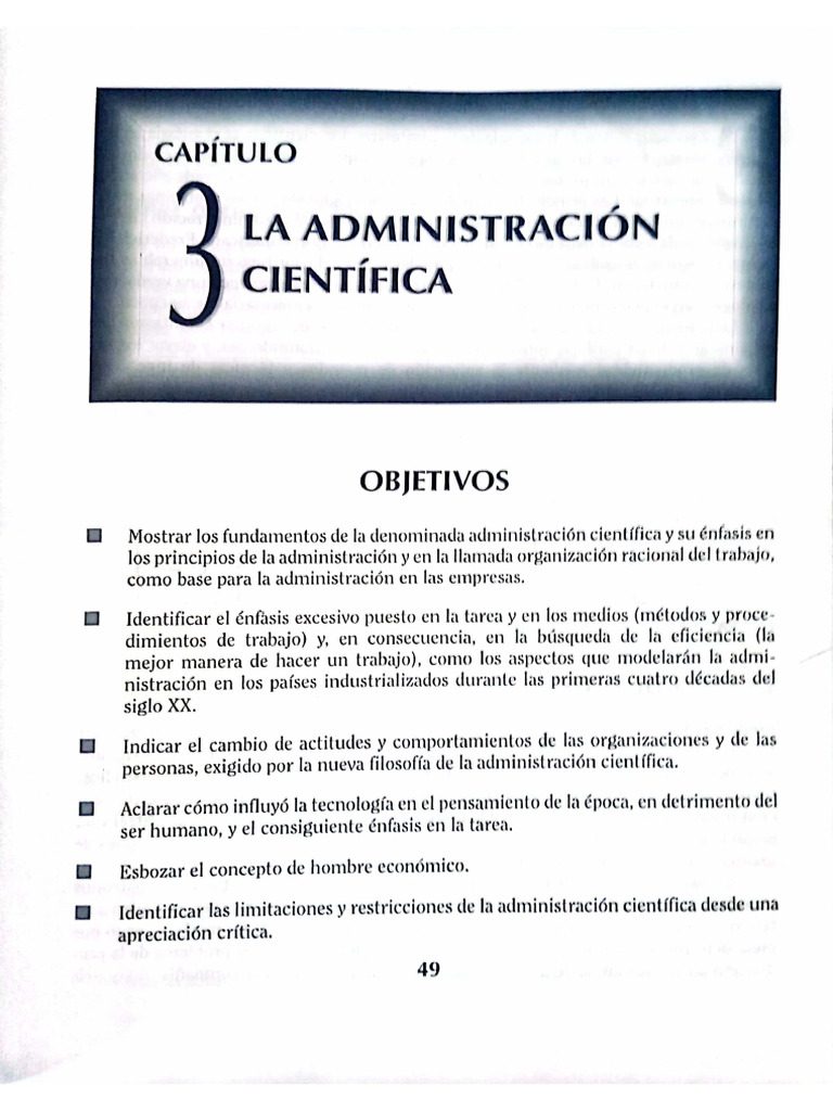 La Administración Científica - t3 - Idalberto Chiavenato Ed5 | PDF