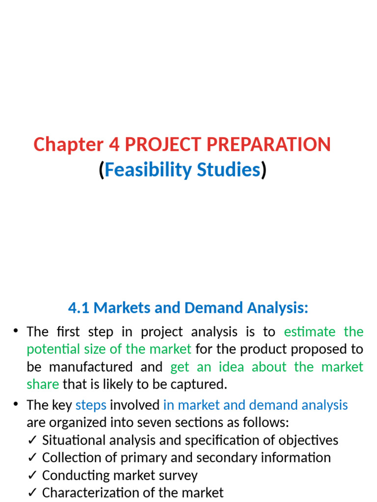 Chapter 4 Project Preparation: Feasibility Studies | PDF | Net Present Value | Internal Rate Of ...