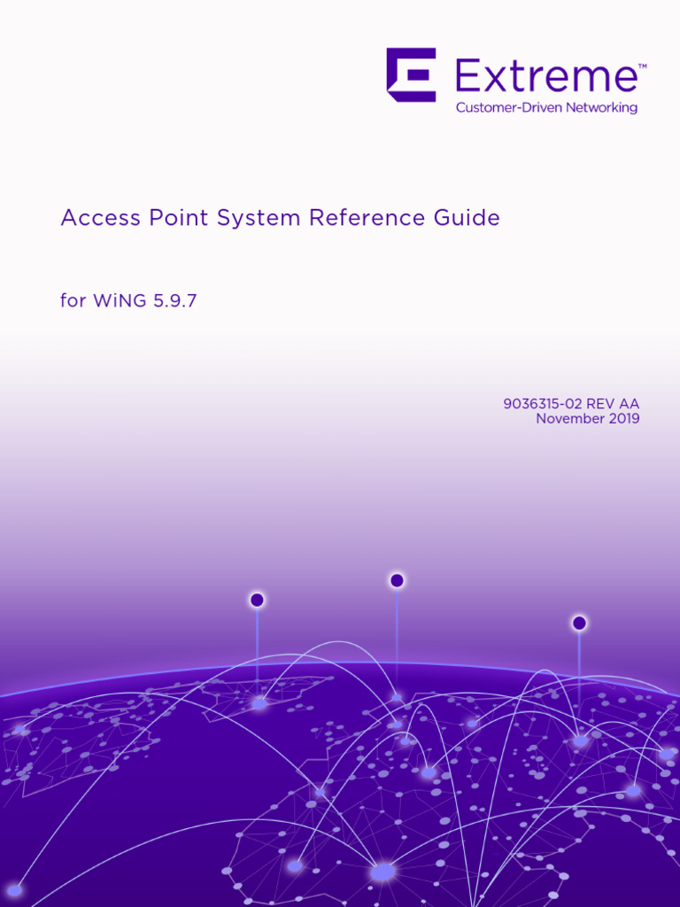 WiNG 5.9.7 Access-Point System Reference Guide | PDF | Ip Address | Computer Network